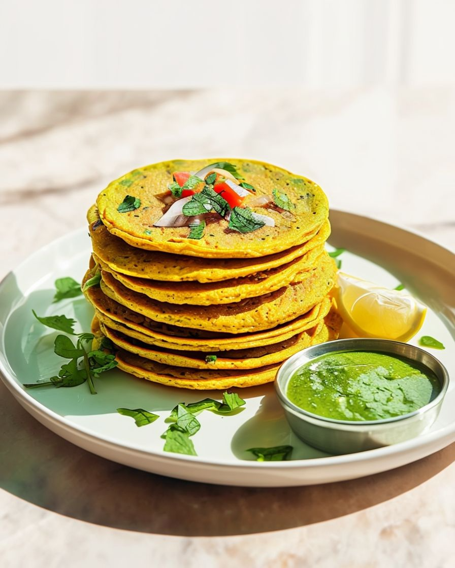 Besan Chilla (Gram Flour Pancakes) | Macro Masala